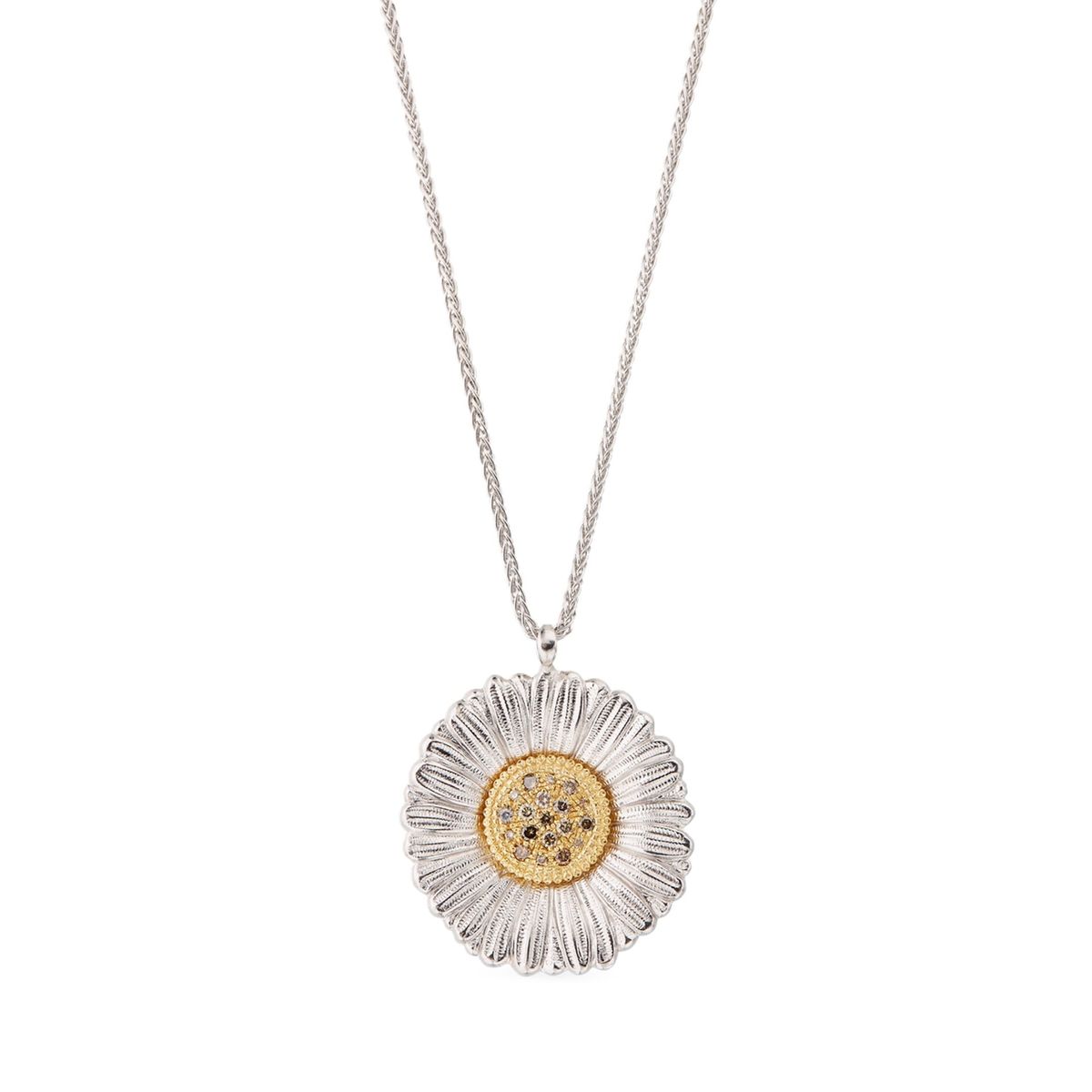 Buccellati Pendente Blossoms Diamonds Margherita in Argento con ...
